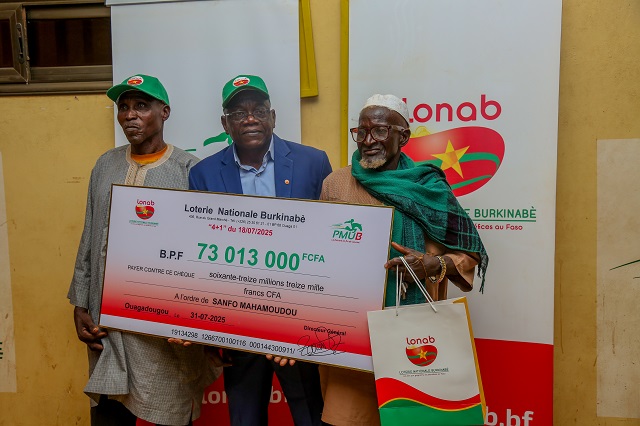 PMU’B : un cultivateur septuagénaire empoche 73 millions FCFA | LONAB